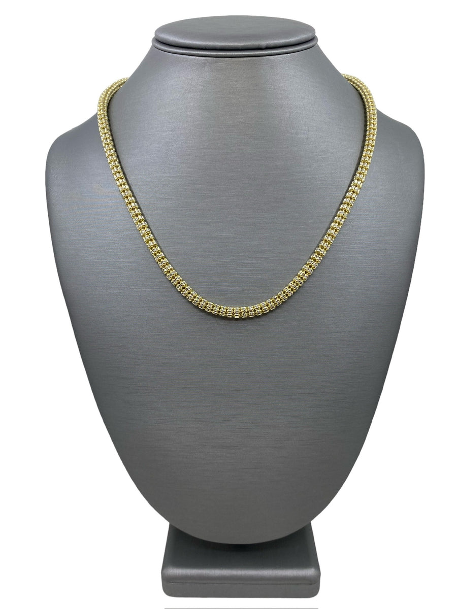 14K Gold Men's Ice Chain (20 Inch - 5MM) – Milos Jewelry